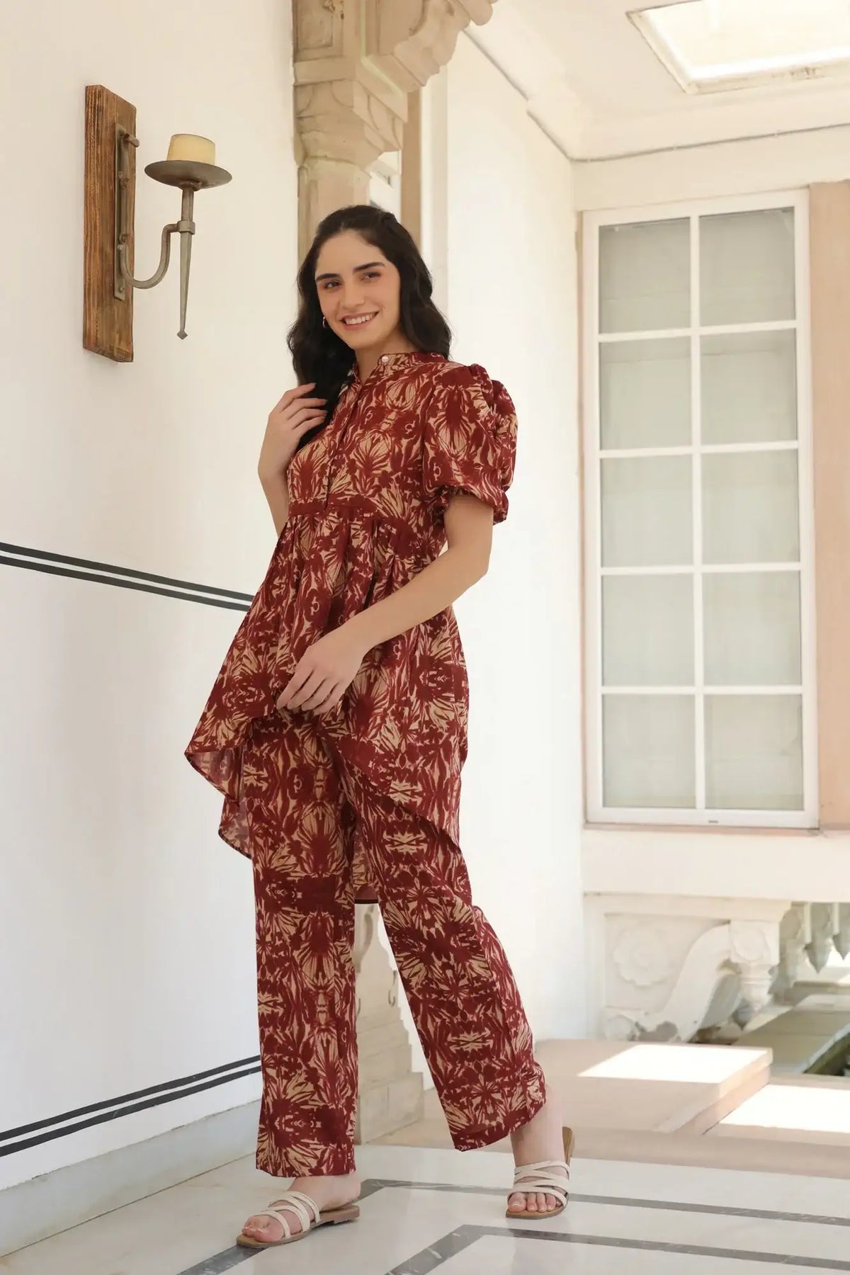 Modern Mosaic Cotton Co-ord Set – JISORA