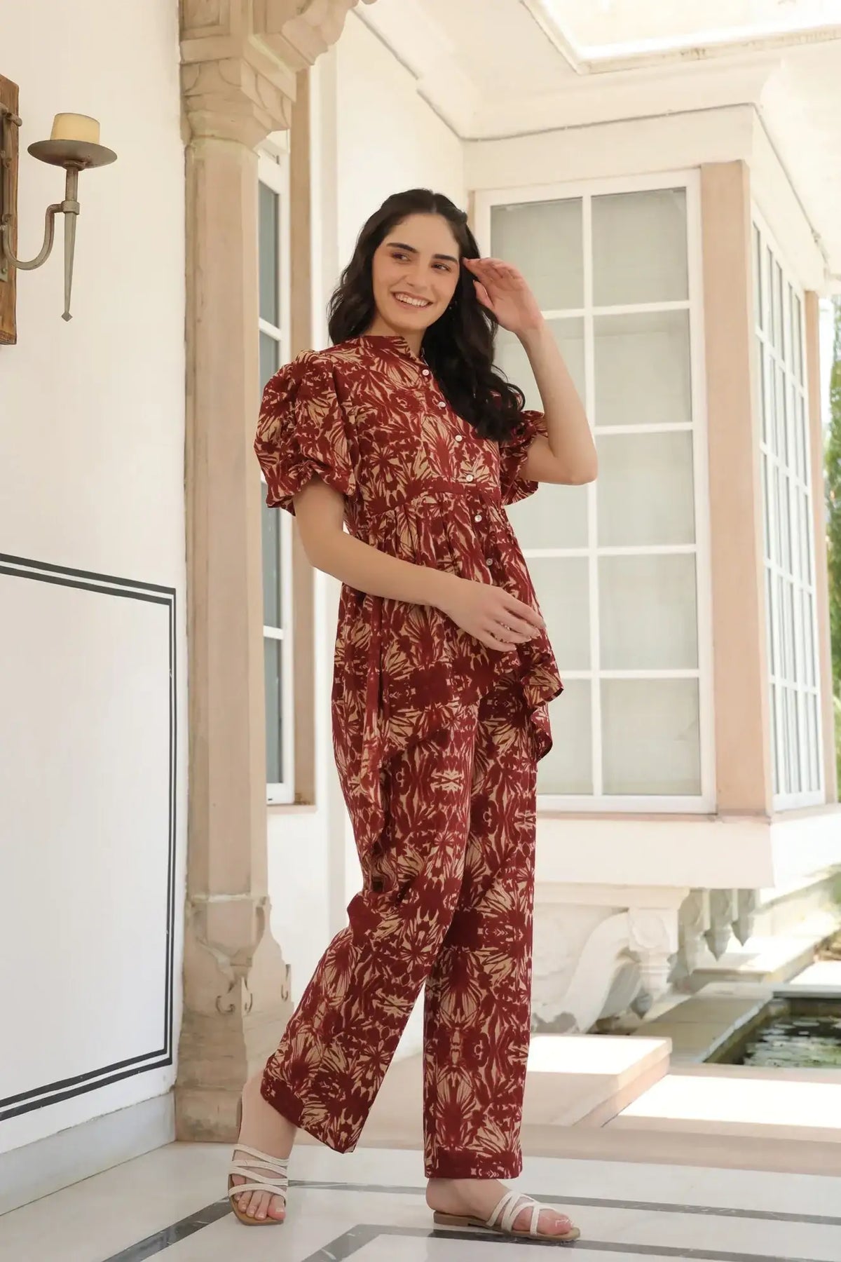 Modern Mosaic Cotton Co-ord Set – JISORA