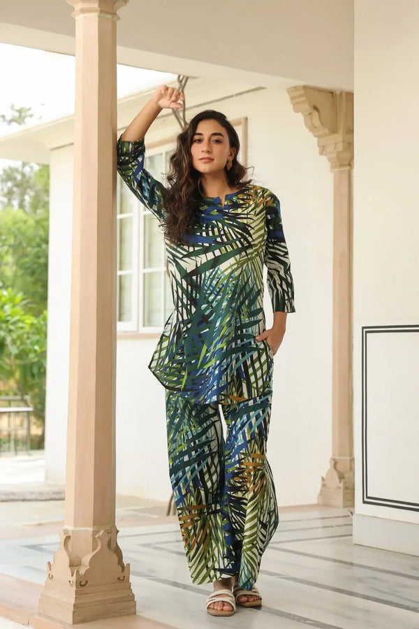 Cotton Palazzo Sets with Top for Women