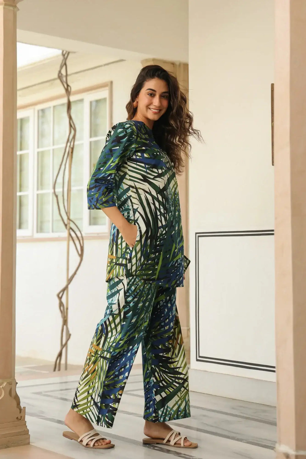 Cotton Palazzo Sets with Top for Women