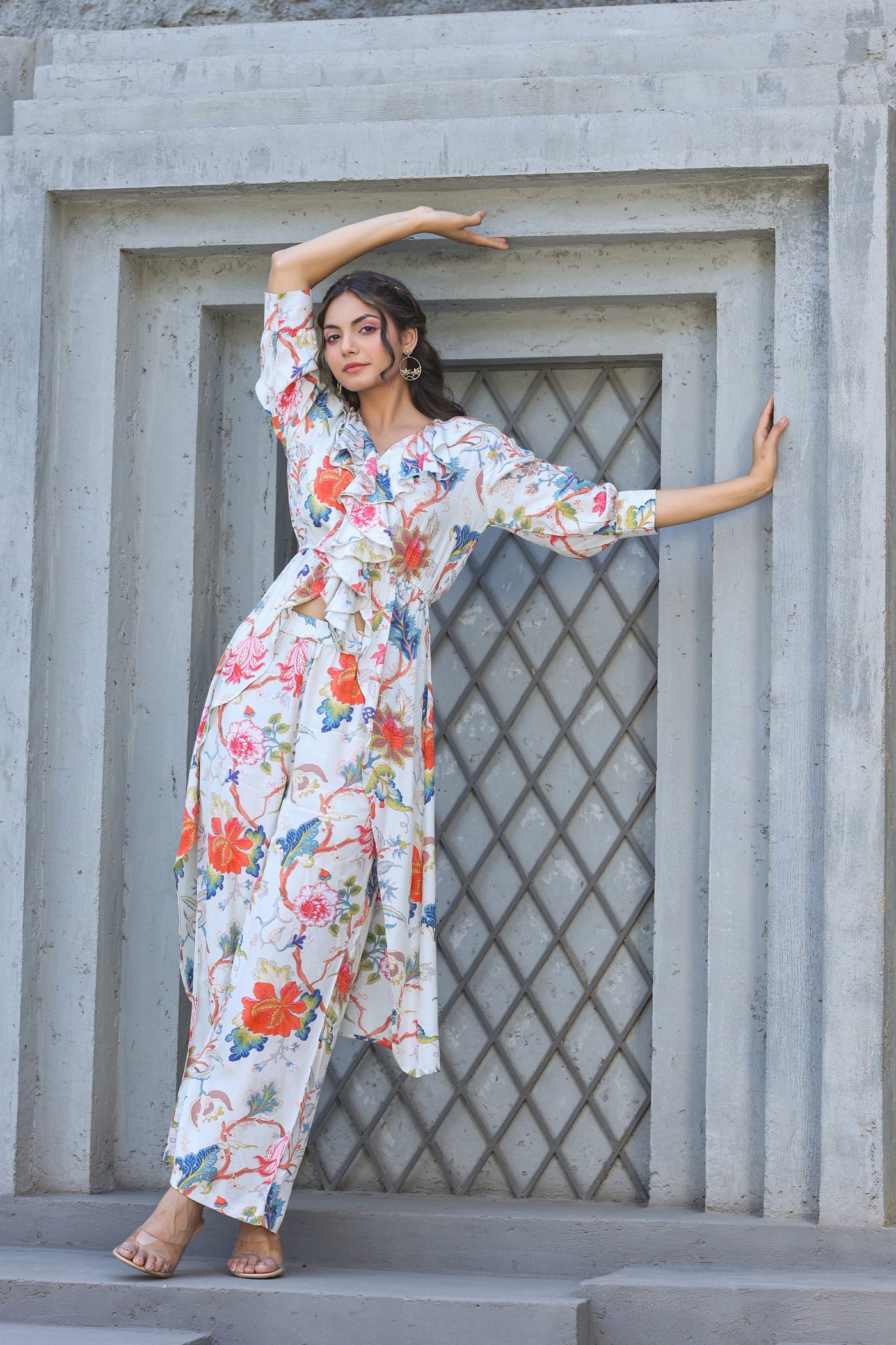Boho Chique Silk Floral Co-ord Set – JISORA