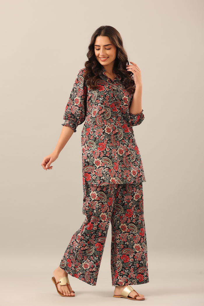 Cotton Palazzo Sets with Top for Women