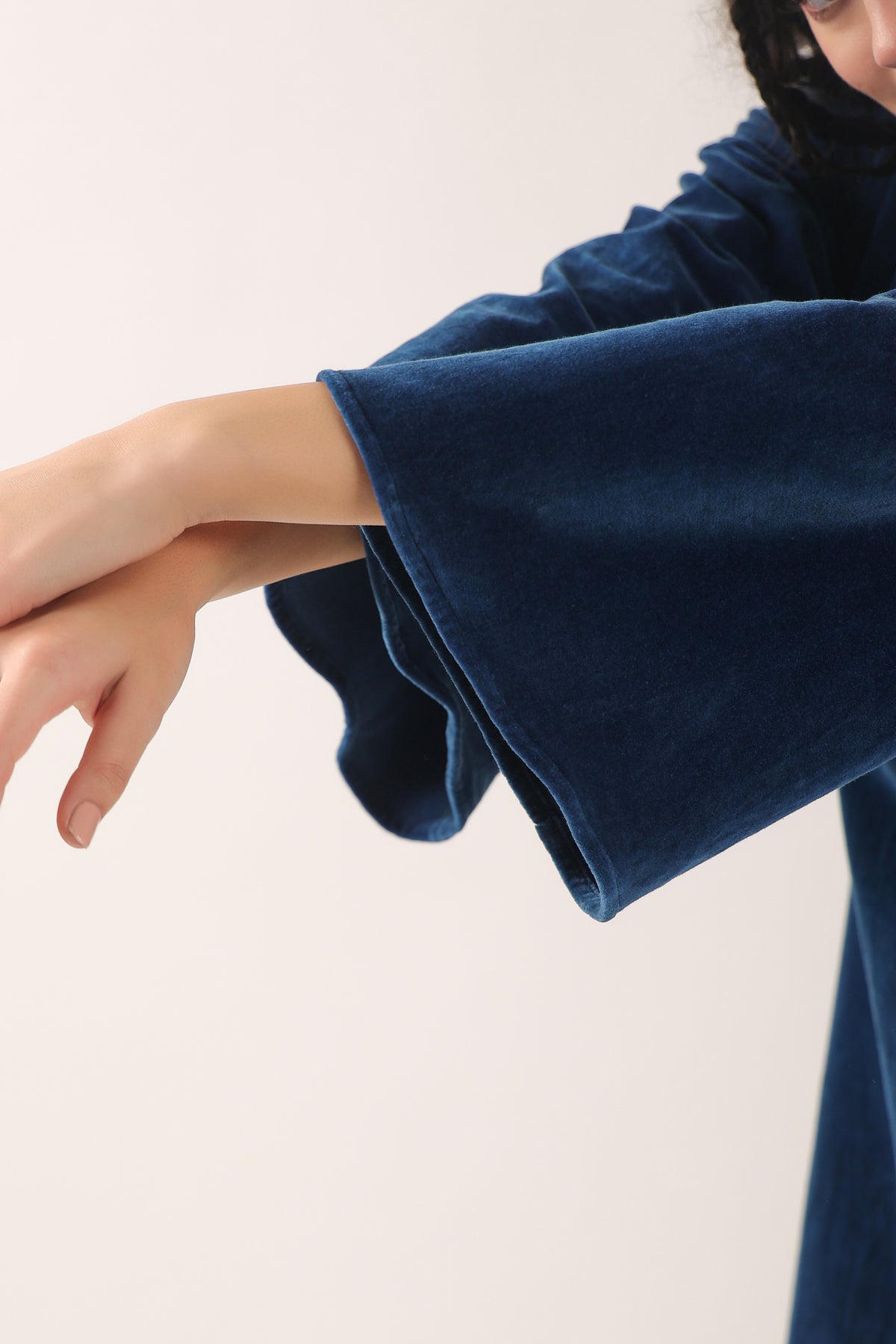 Midnight Blue Velvet Coord Set – JISORA