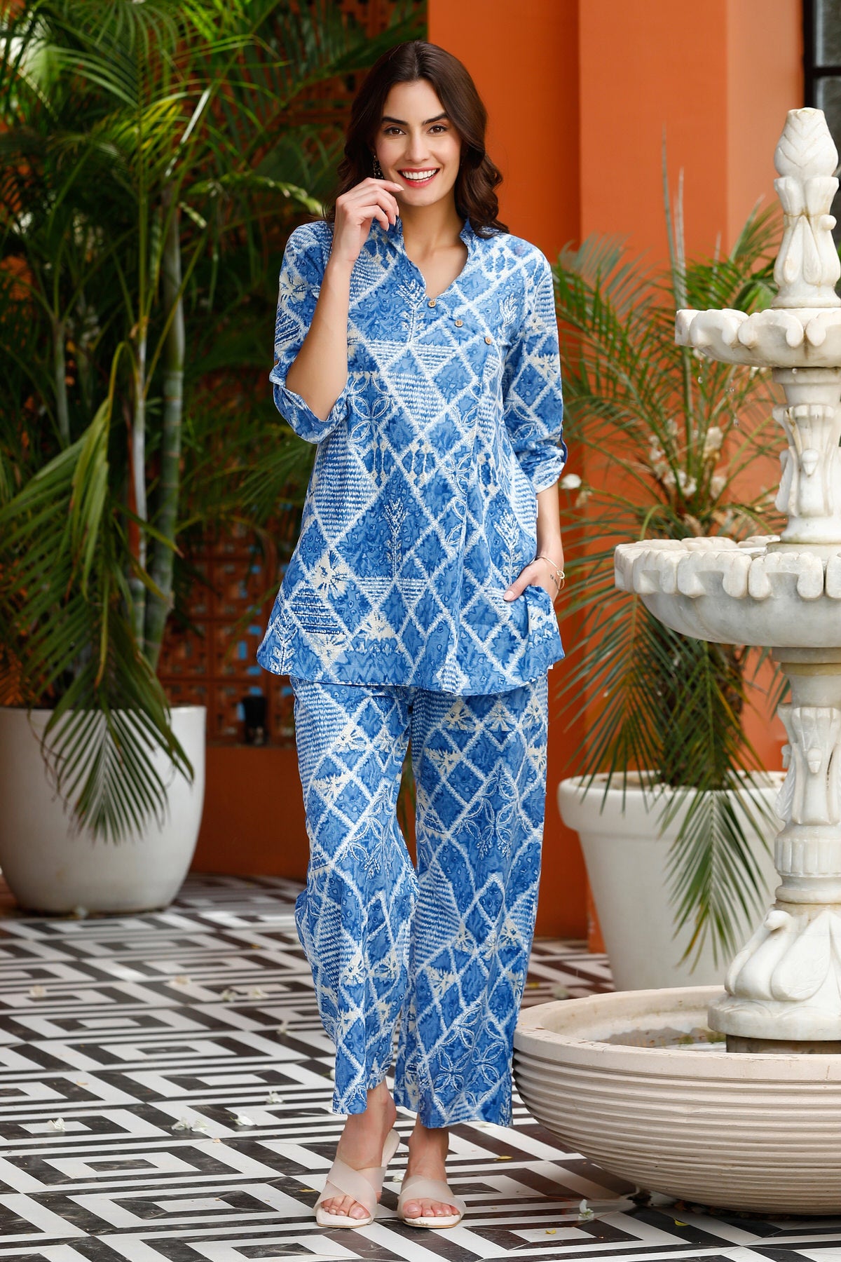 Pixel Cotton Co-ord Set