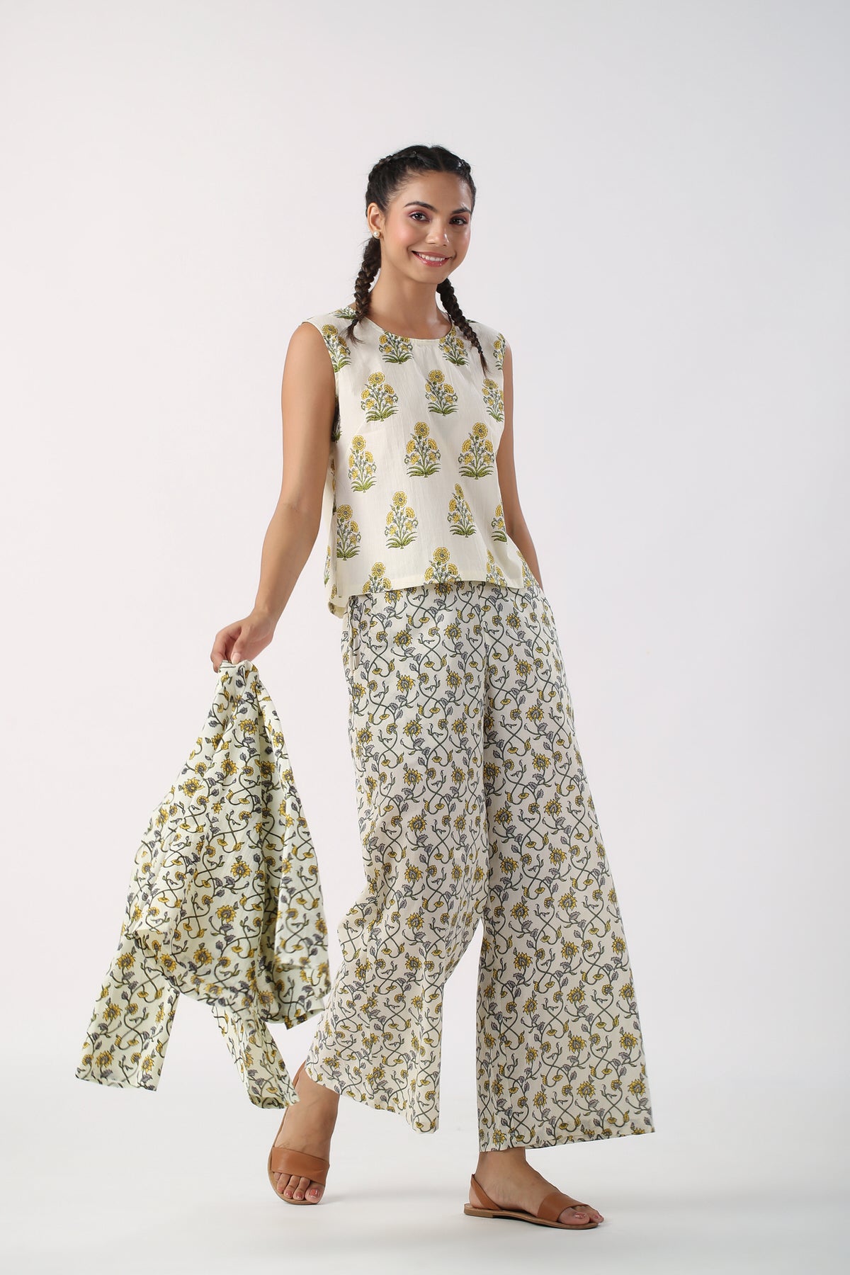 Meadow Melody cotton Three piece set – JISORA